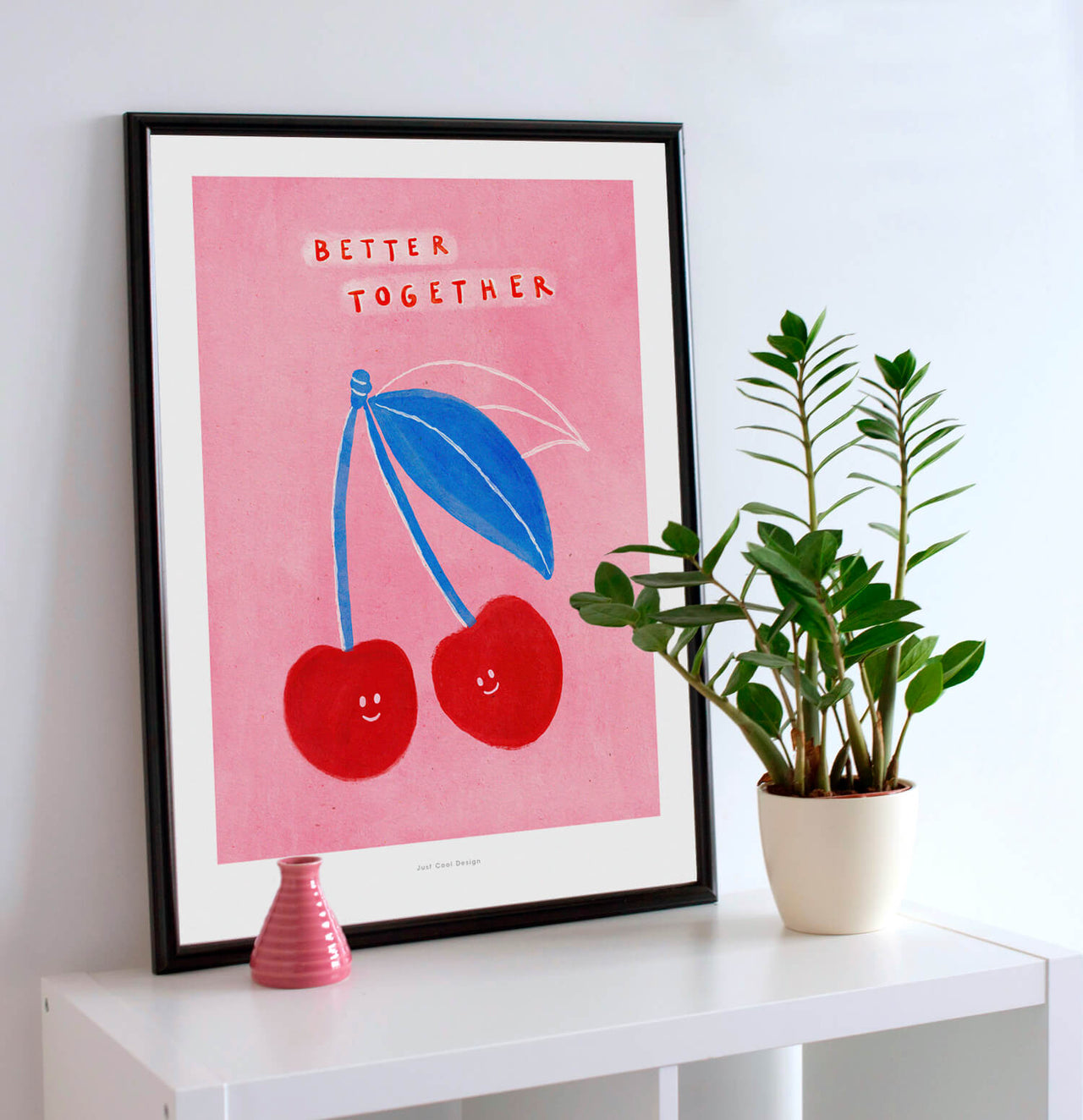 Buy "Better Together" Cherry Illustration Print – Colorful Friendship ...